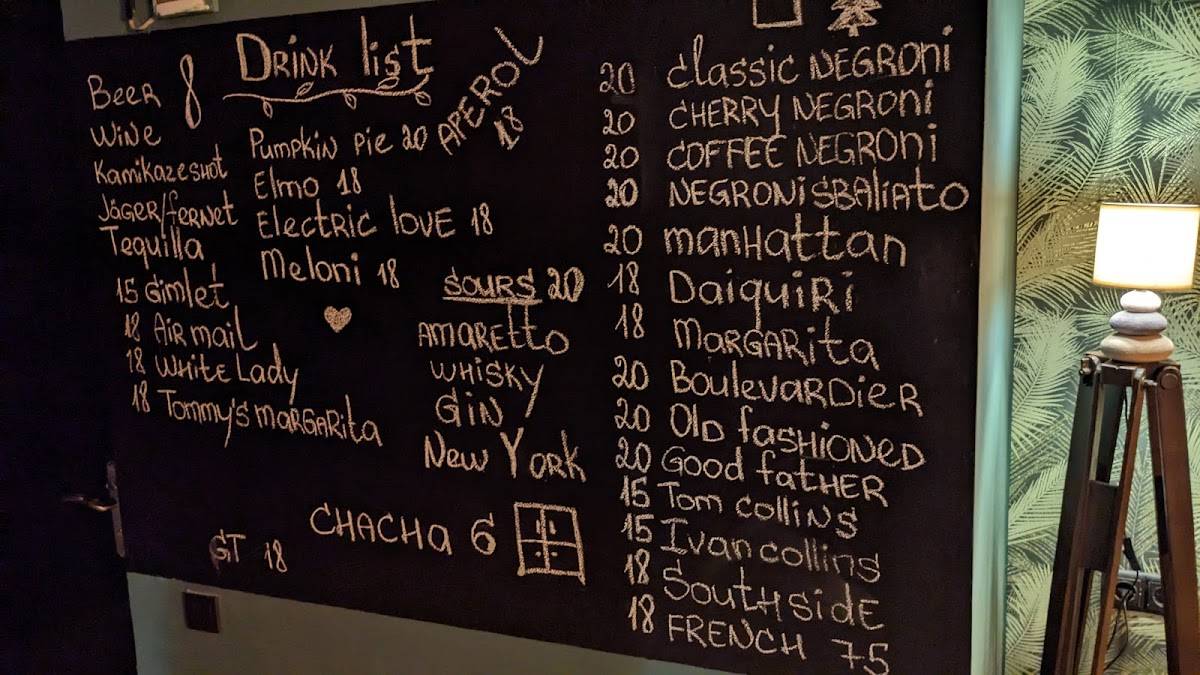 Speisekarte von Karada Speakeasy Bar, Tiflis
