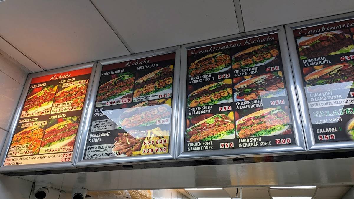 Menu at Kebab Elite fast food, Maidenhead