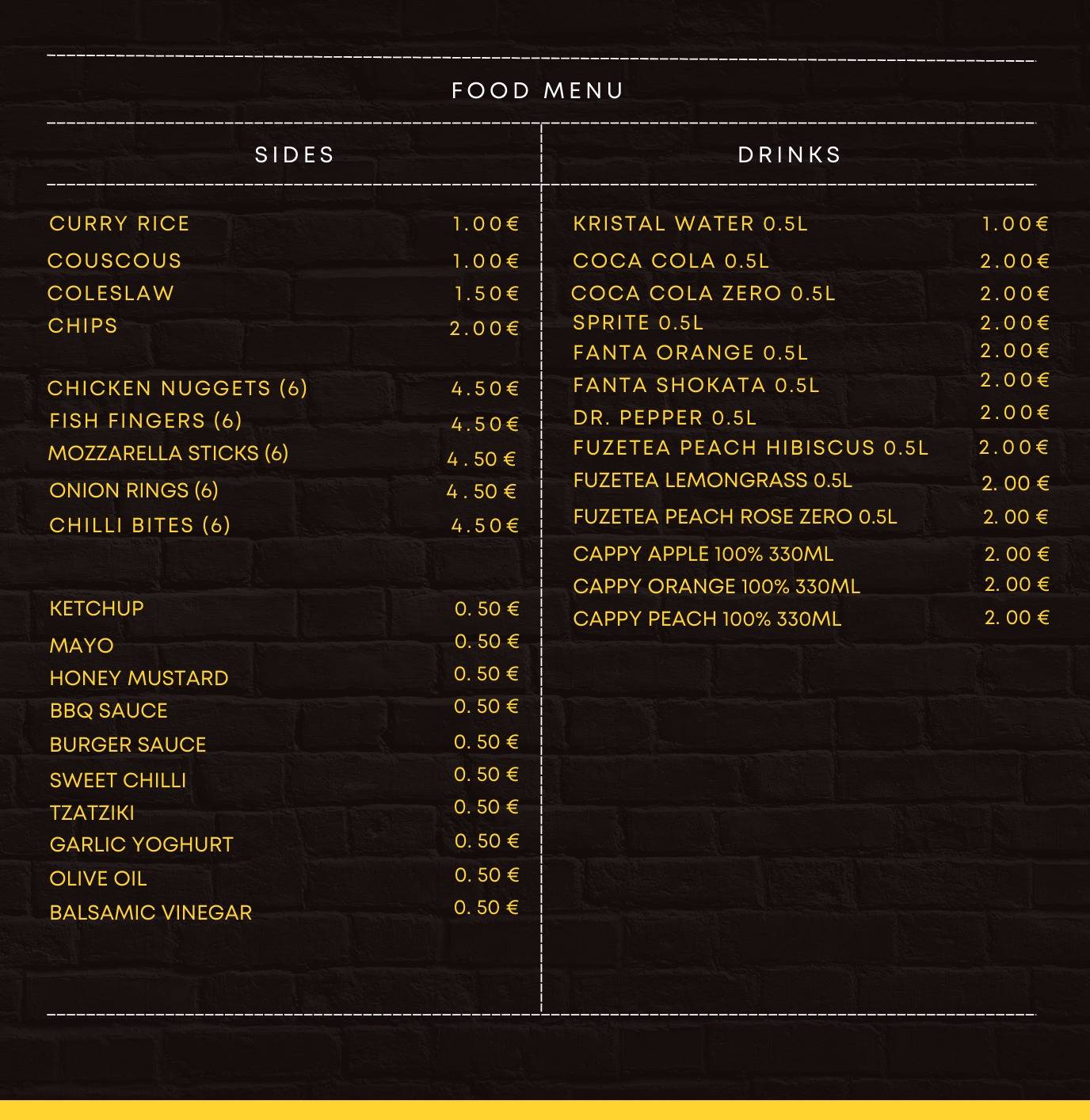 Menu at Kebab King restaurant, Victoria