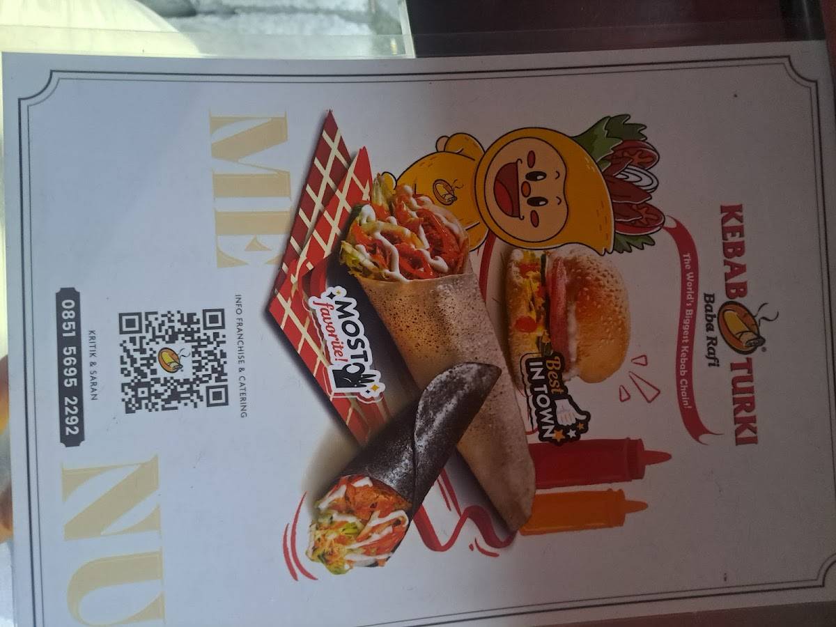 Menu at Kebab Turki Baba Rafi - Tulangan, Sidoarjo