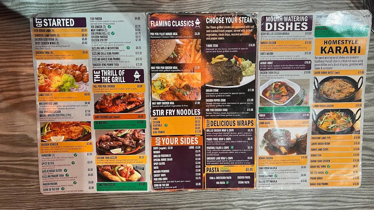 Menu at Kebabish Original Blackburn restaurant, Blackburn