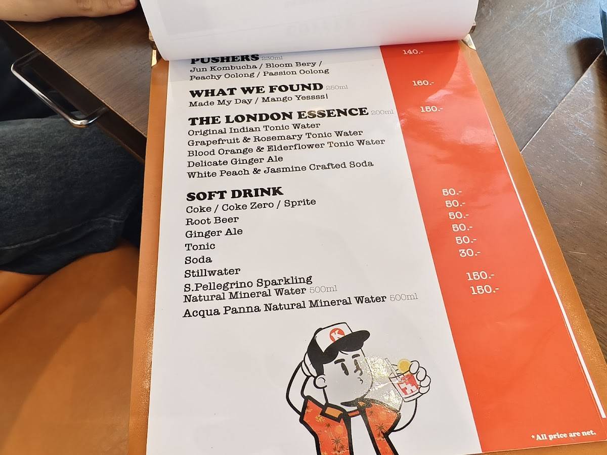 Menu at Kenny's BKK - Sukhumvit 31 restaurant, Bangkok