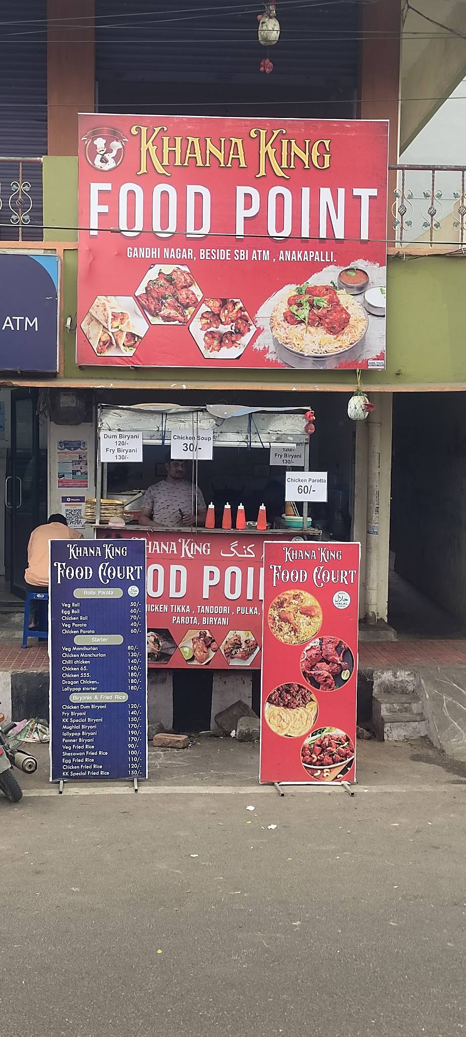 Menu at Khana King Food Court, Visakhapatnam