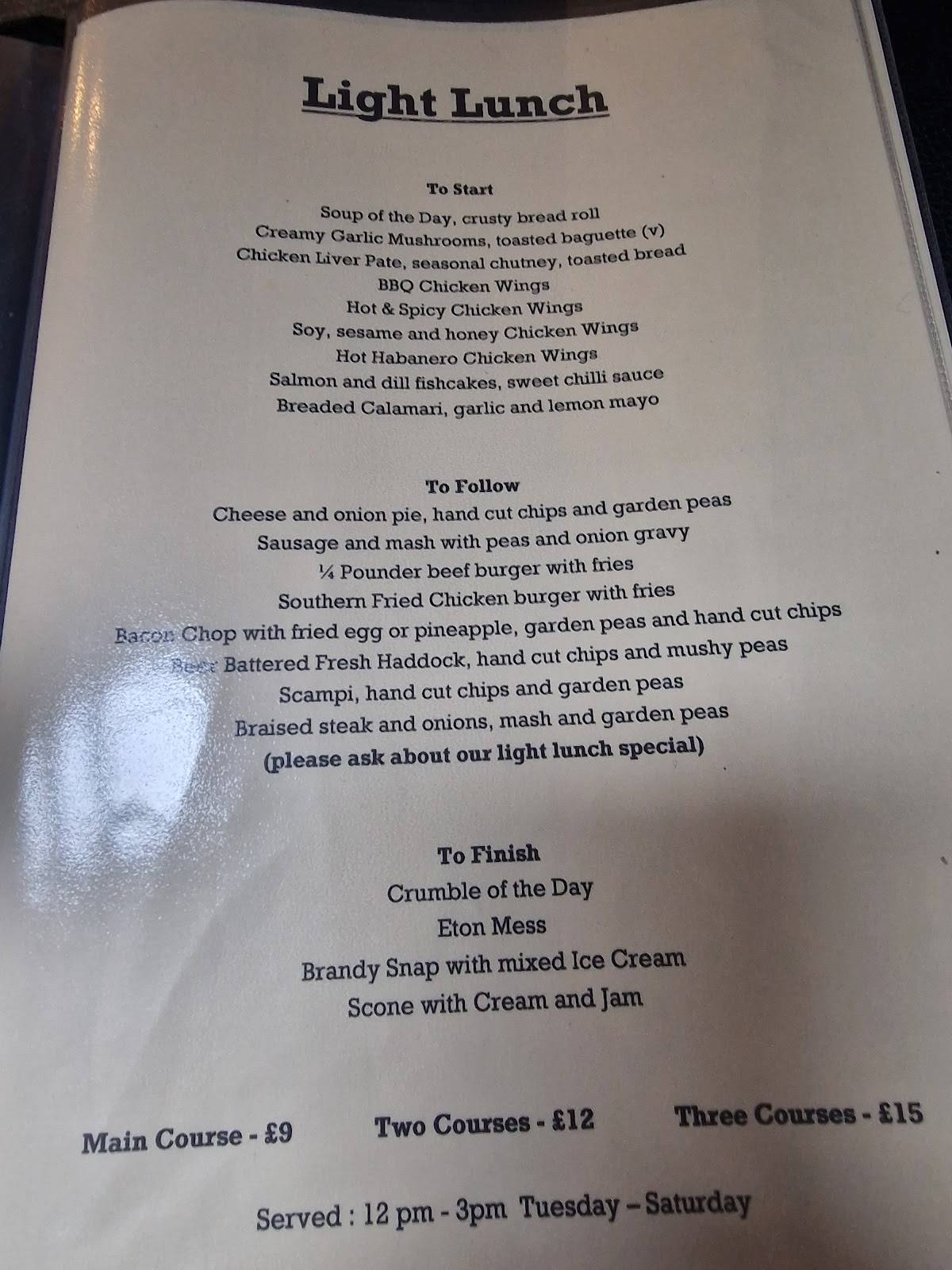 Menu at Kings Arms pub & bar, Oldham, Grains Bar