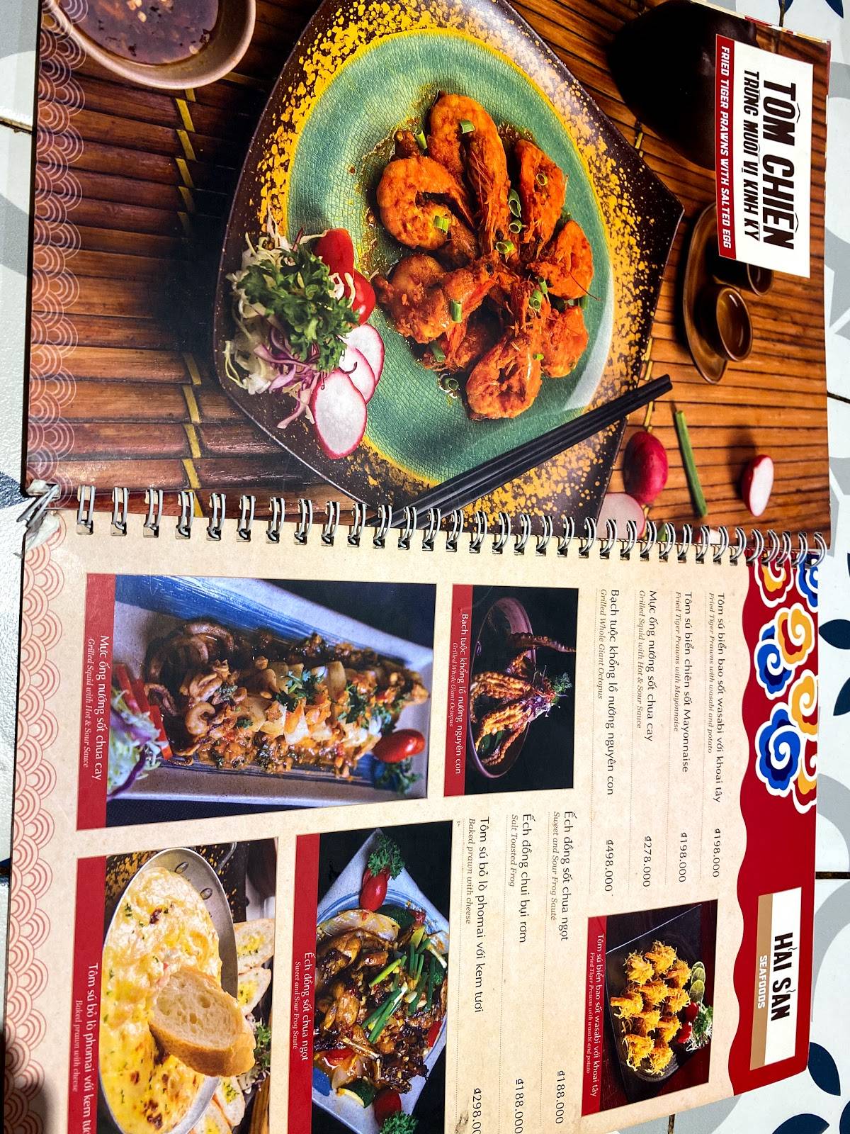 Menu at Kinh Ky Restaurant - Special Vietnamese Cuisine, Hanoi
