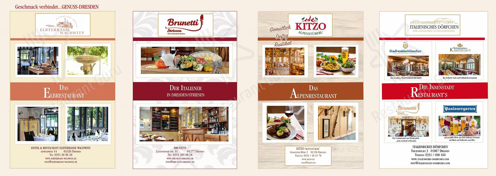 Speisekarte von KITZO Alpenstüberl restaurant, Dresden