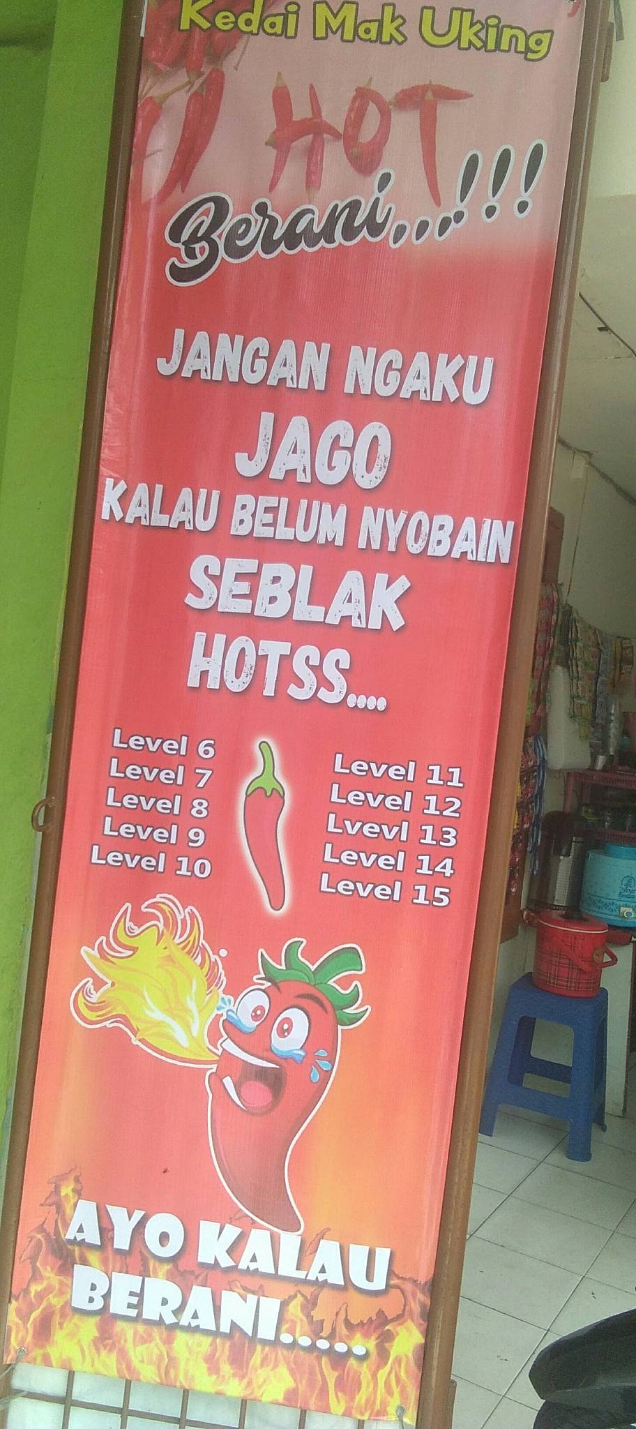 Menu at Kopi Nako Kalisari, East Jakarta