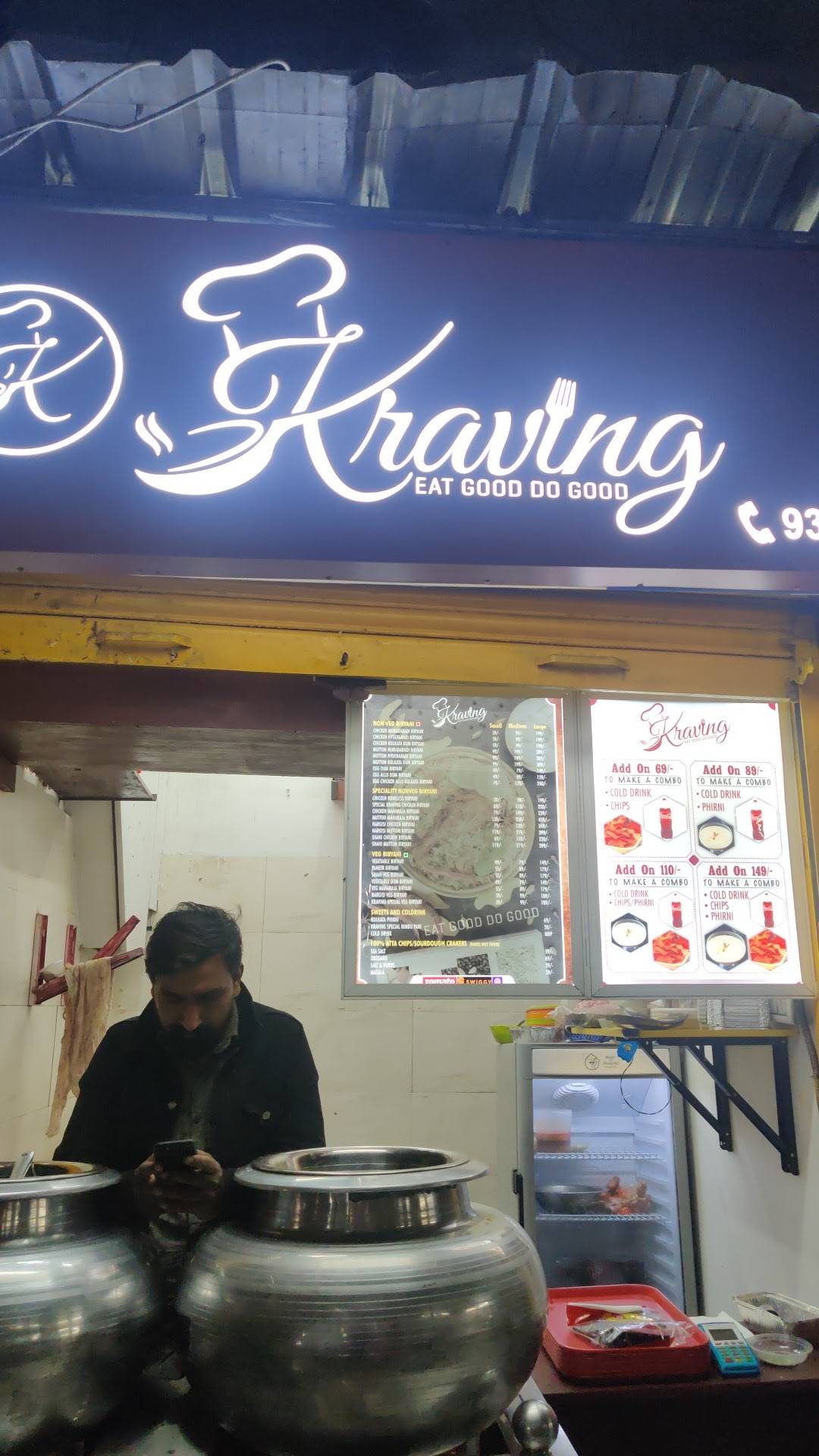 Menu at Kraving Chole Bhature, Gurugram