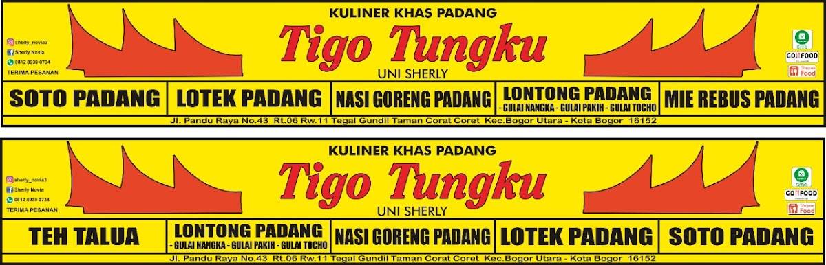 Carta del restaurante Kuliner Khas Padang Tigo Tungku Uni Sherly, Bogor