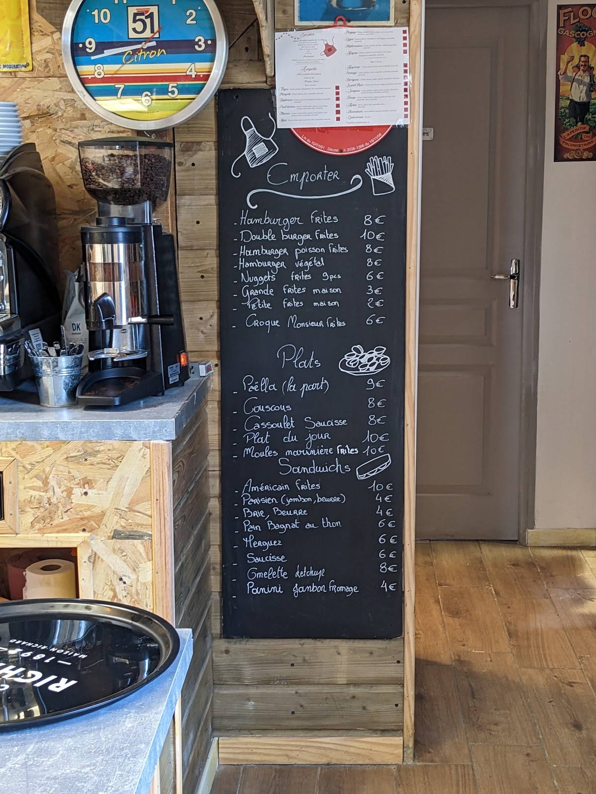 Menu au LA GUINGUETTE DE MANOU restaurant, Saint-Clar-de-Rivière