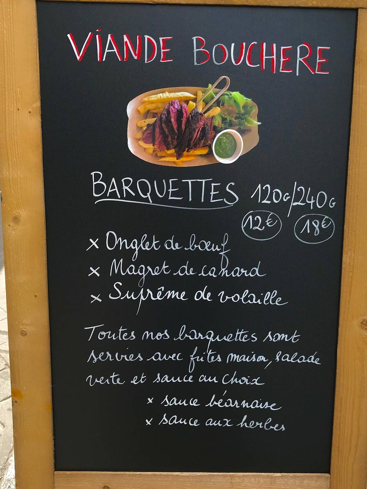 Carta del restaurante LES CARNIVORES, Paris