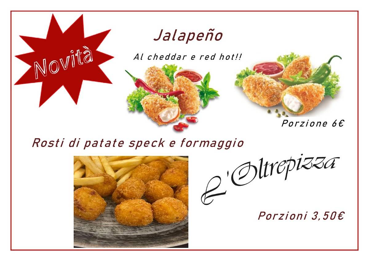 Menu da L'Oltrepizza pizzeria, Gemonio, via Garibaldi 4