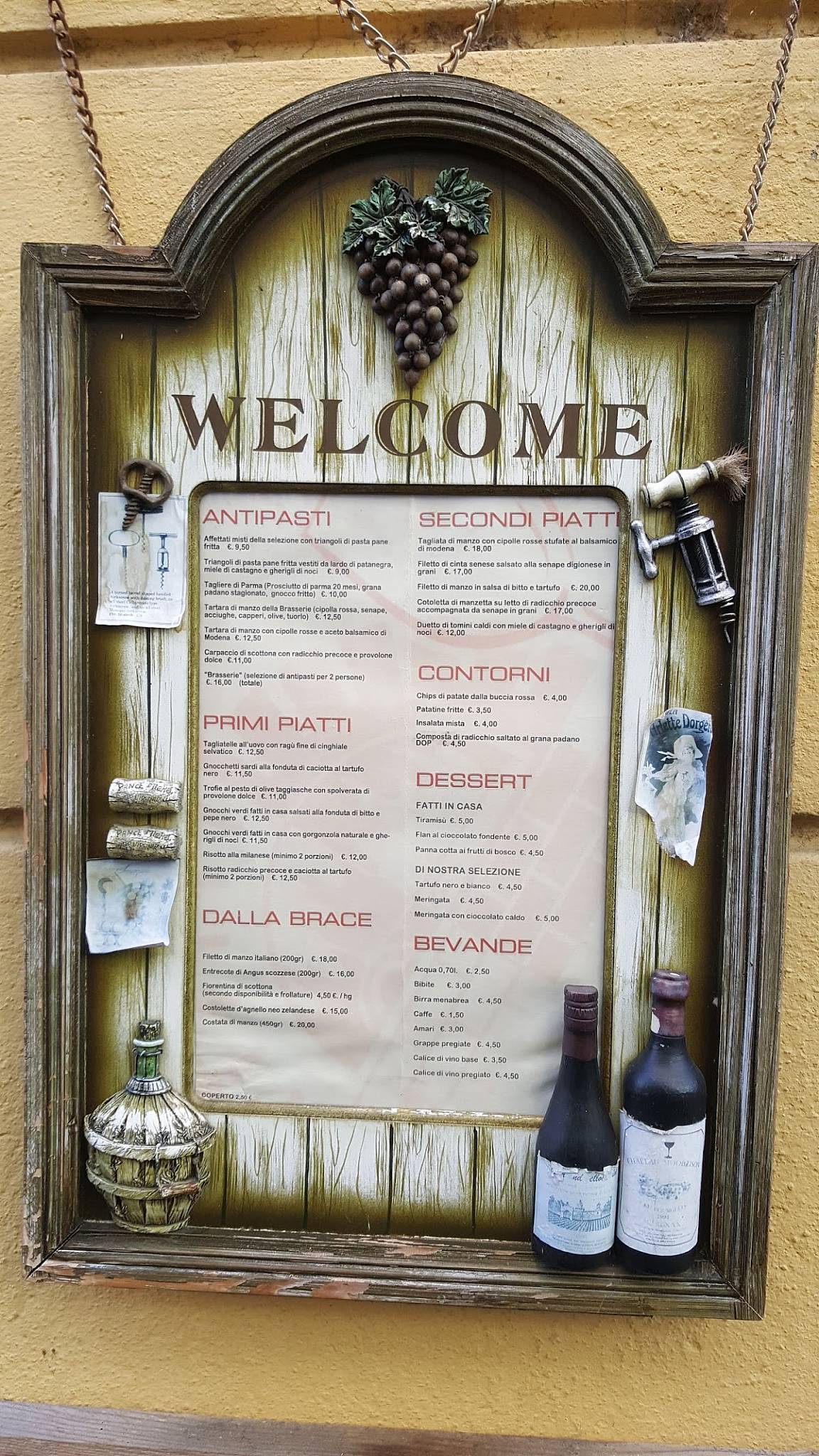 Speisekarte von La Brasserie Ristorante Enoteca Bar, Saronno
