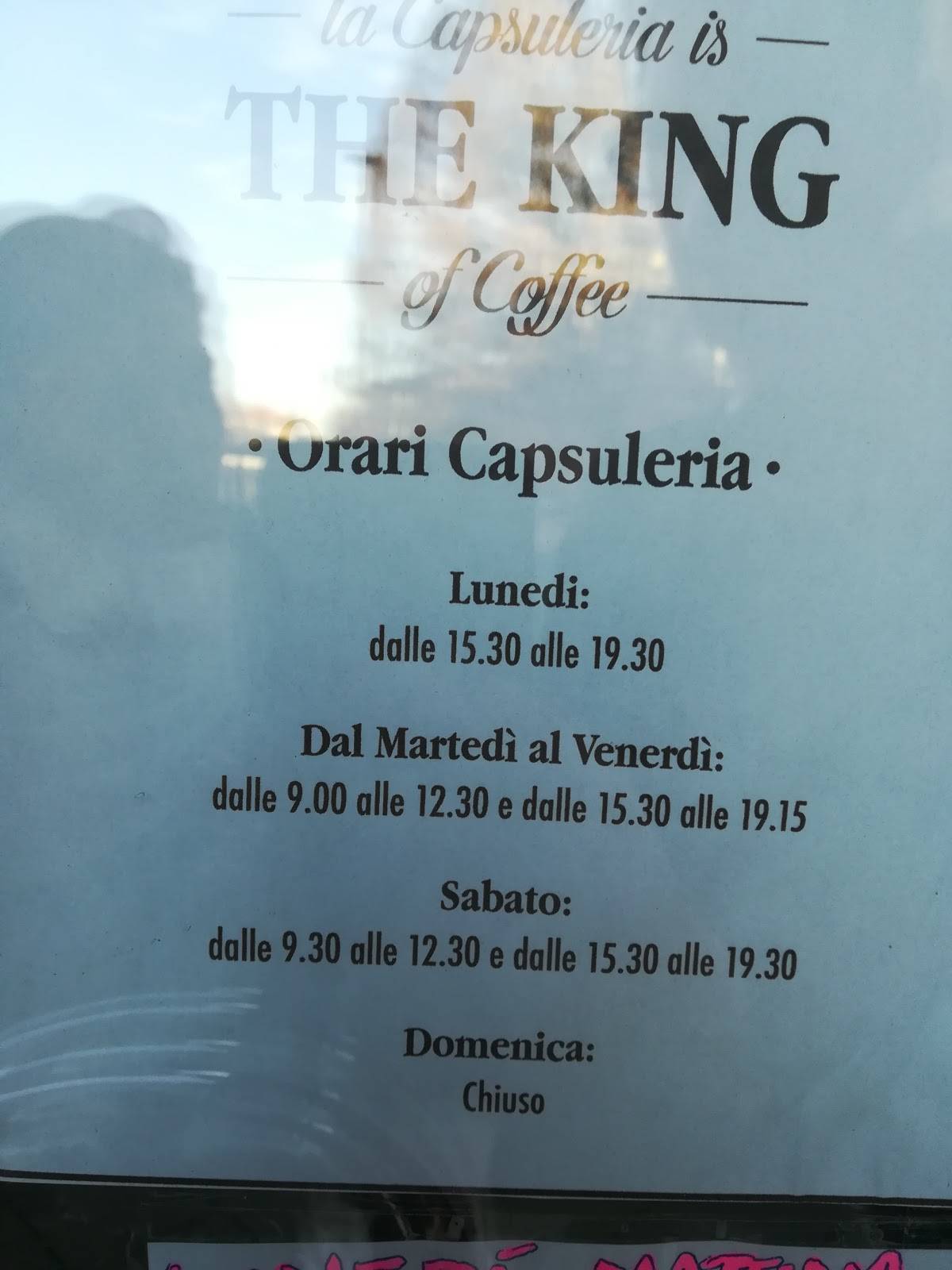 Menu da La Capsuleria Parma caffè bar, Parma