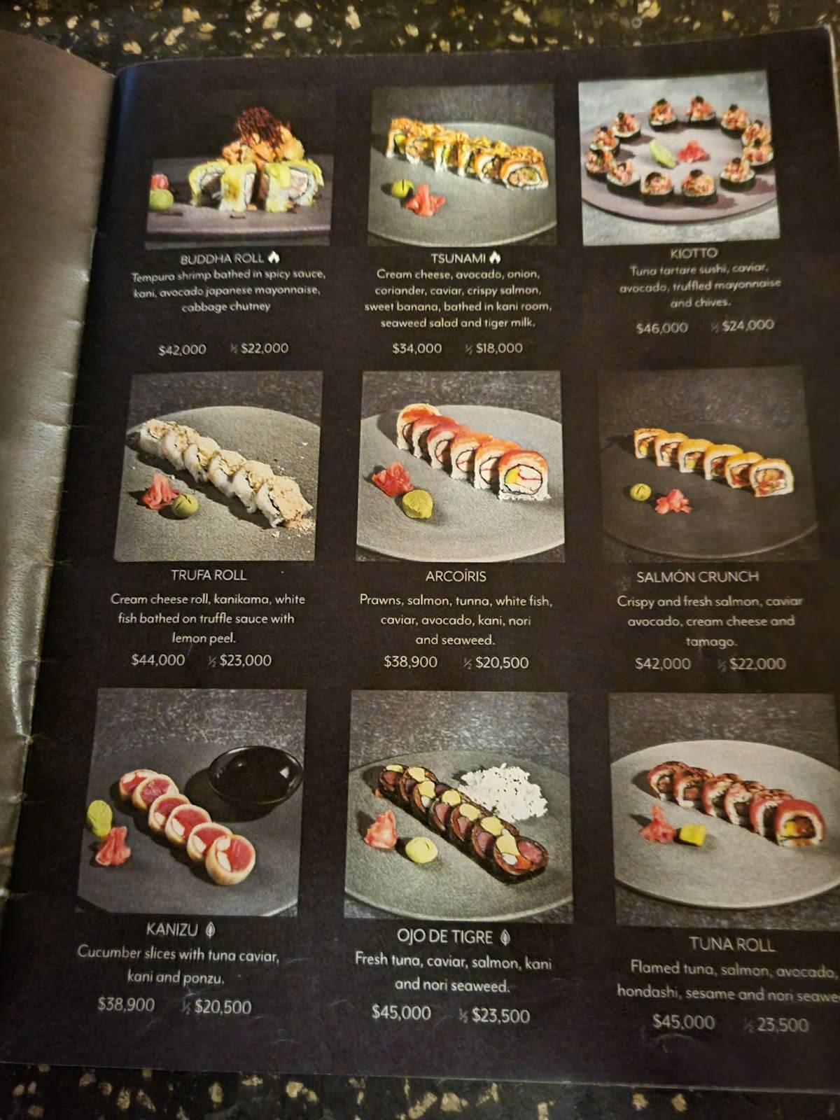 Menu at La Causa restaurant, Medellín, Cra 33 #8A - 41