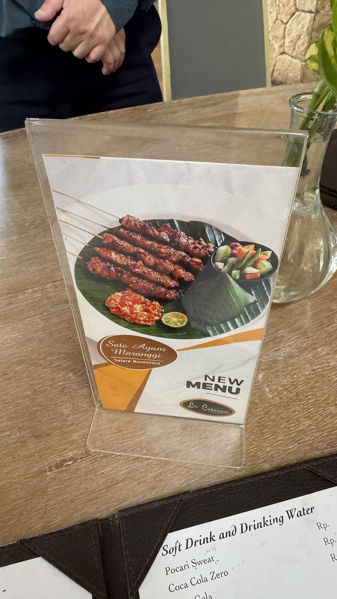 Menu at La Collina Restaurant, Margakaya