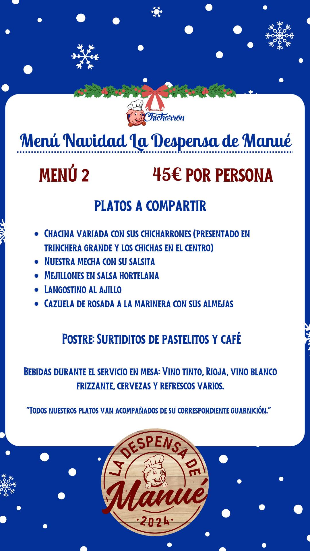 Menu at La Despensa de Manué by Artesanos del Chicharrón restaurant, El ...
