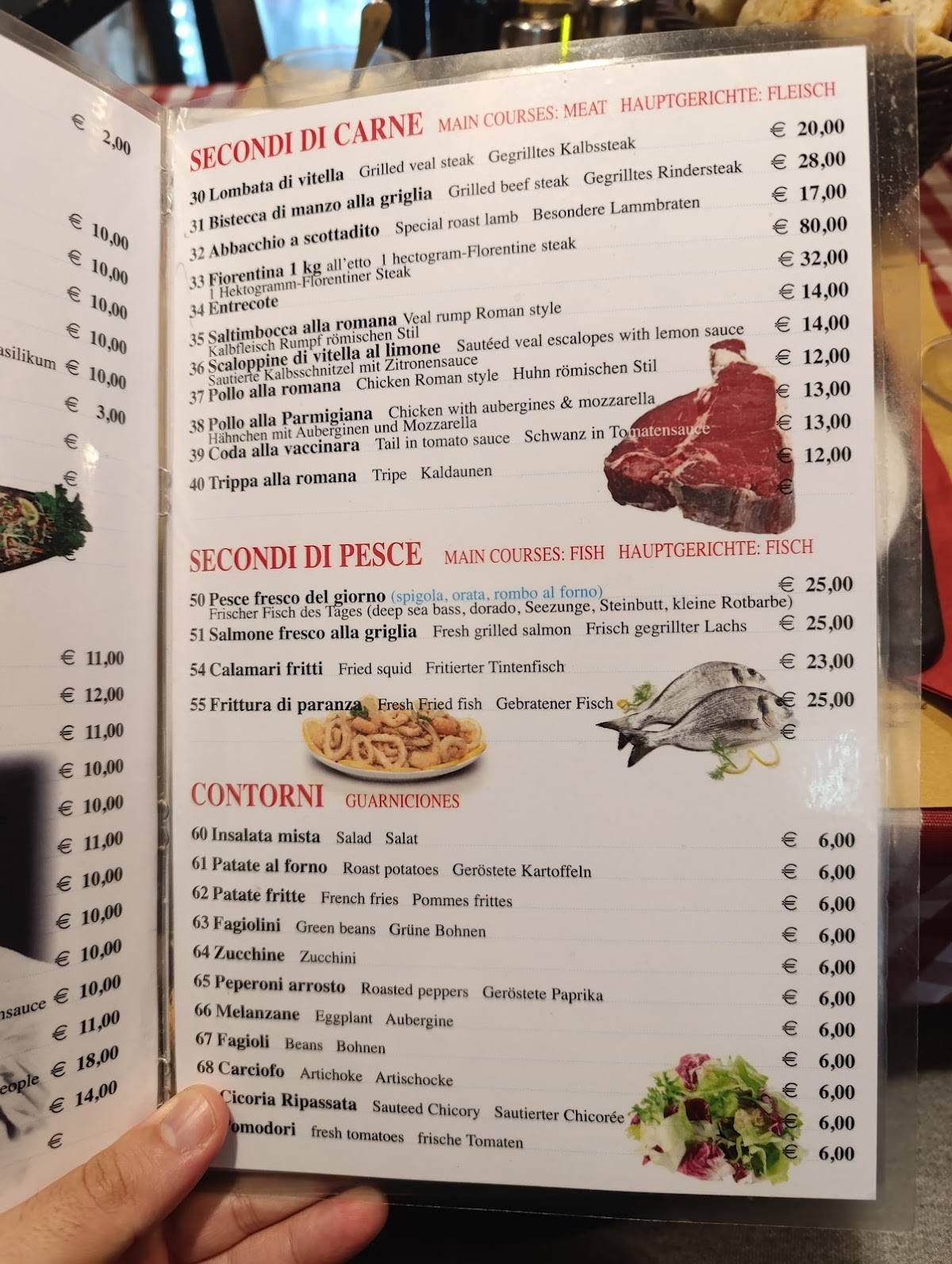 Menu at La Tavernetta 29 da Tony e Andrea pizzeria, Rome