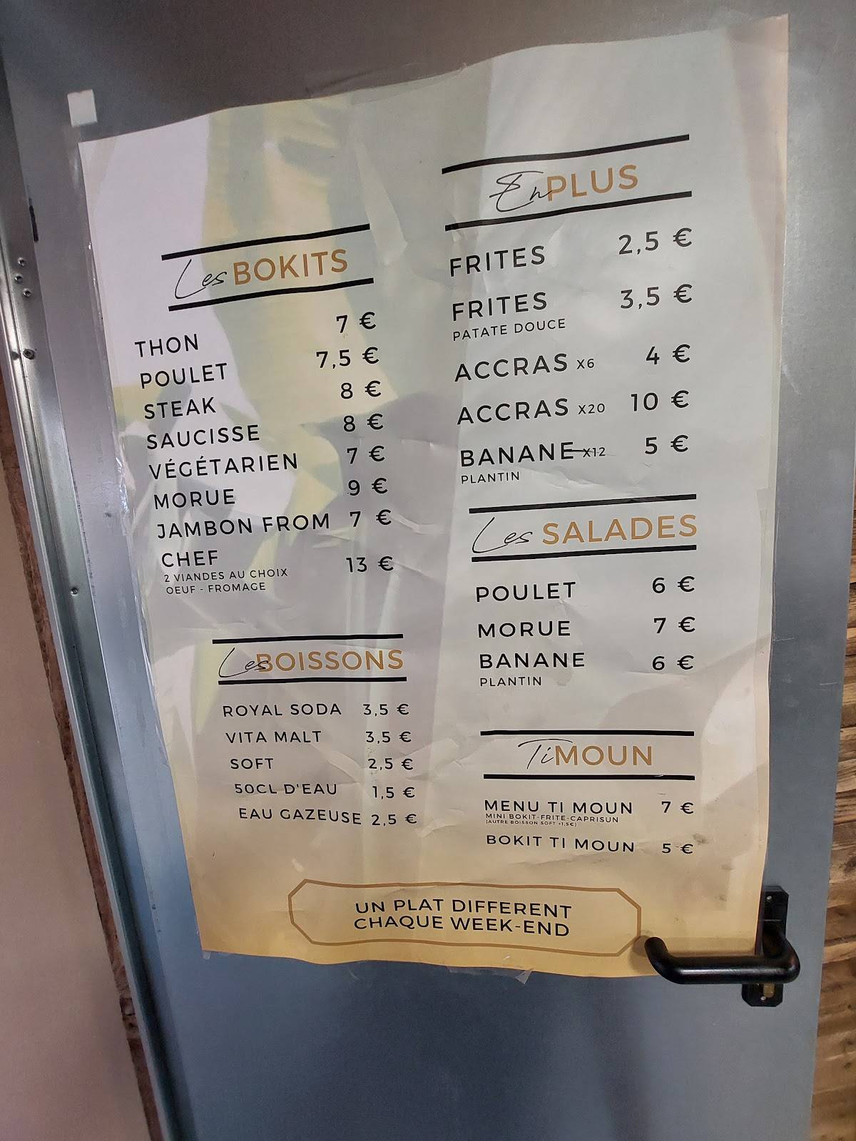Menu au La VOLGA délice restaurant, Décines-Charpieu