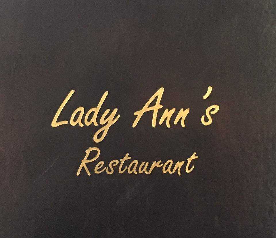Menu at Lady Ann's Victorian Tea Room restaurant, Stuart