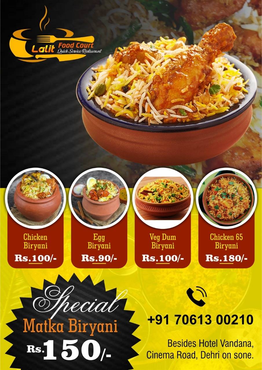 Menu at Lalit Food Court ! Best Restaurant in Dehri, Dehri-on-sone