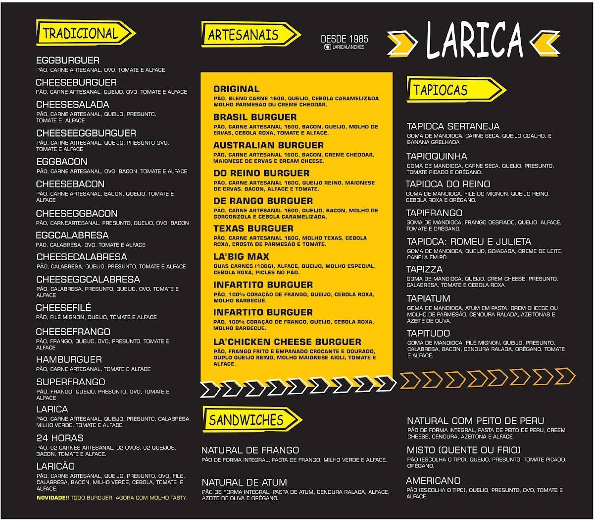 Menu em Larica Lanches - Pituba cafeteria, Salvador, Av. Paulo VI