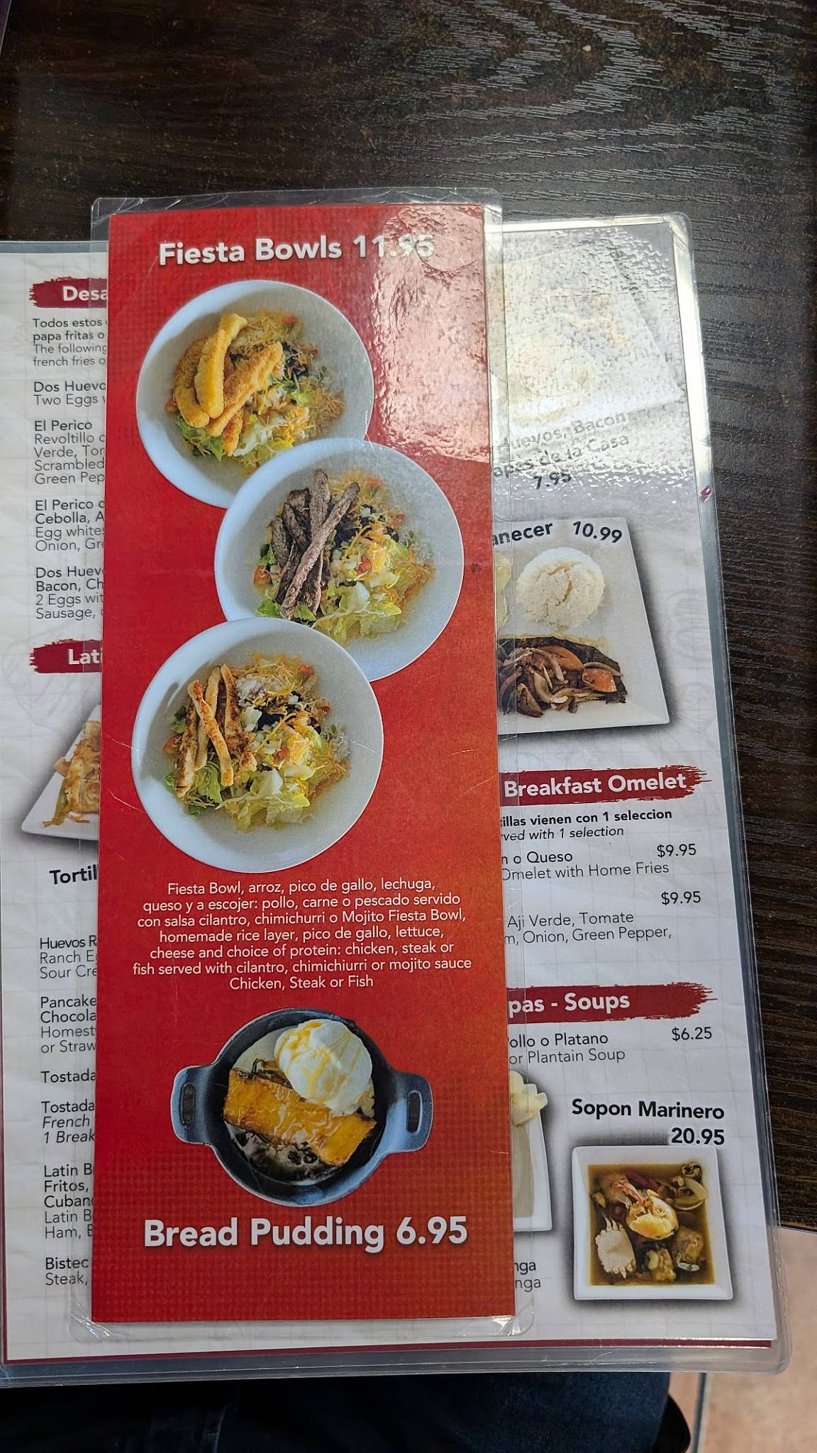 Menu at Latin Restaurant, Miami, W Flagler St