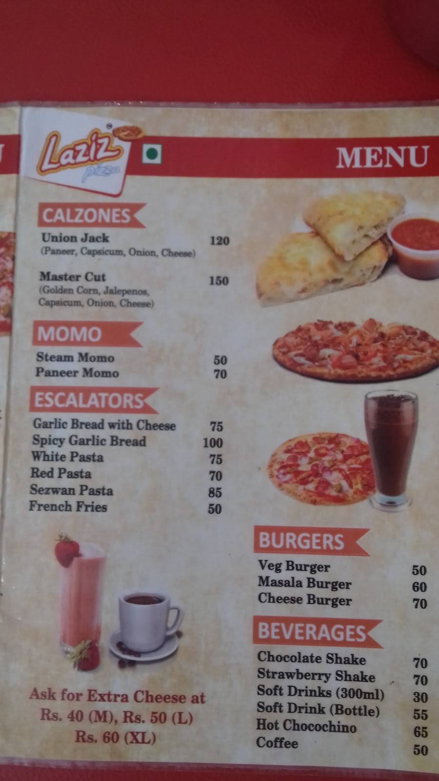 Menu at Laziz Pizza, Siliguri, Lower Ground Floor