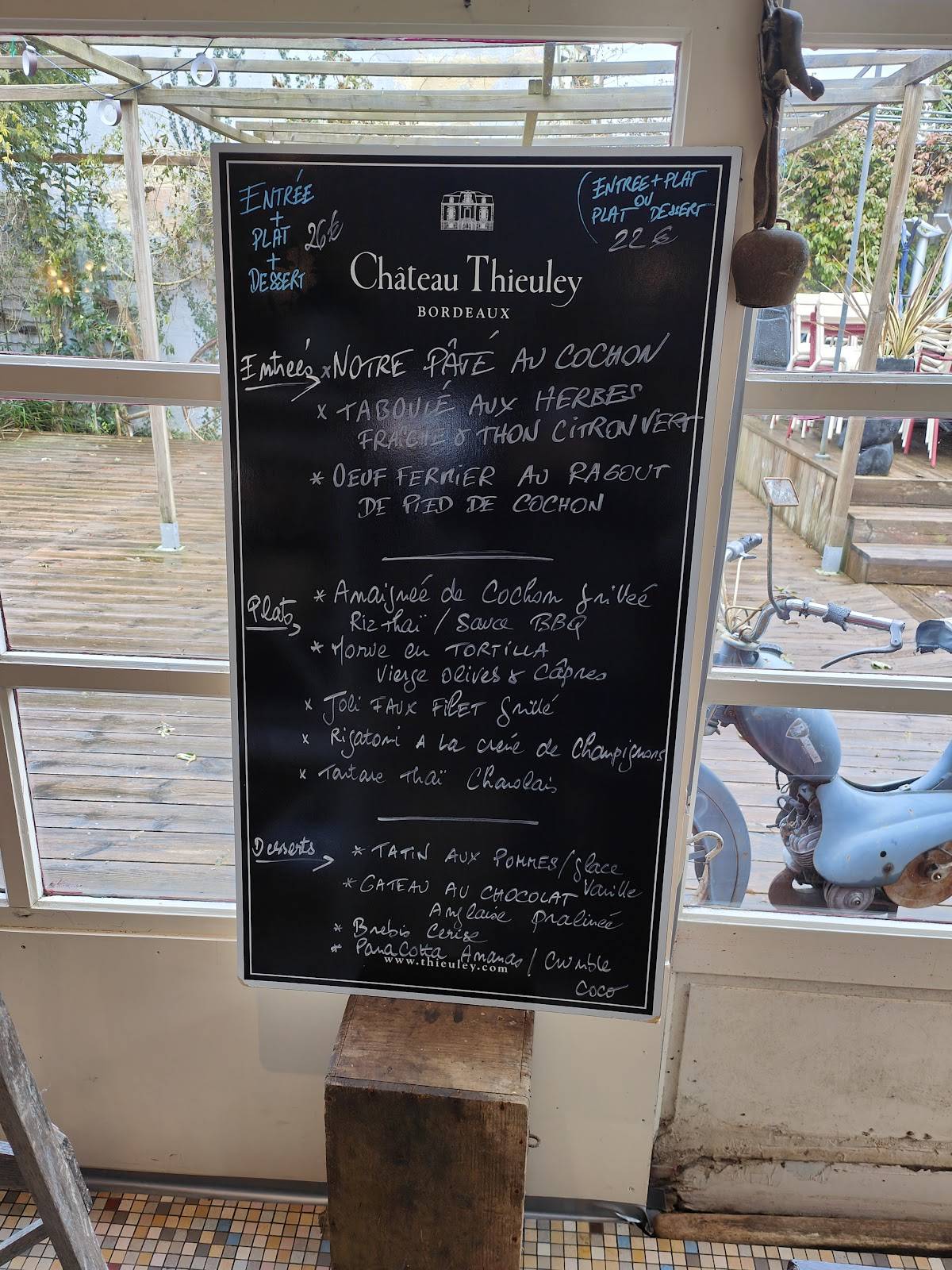 Menu au Le Bistrot chez Louis restaurant, Latresne