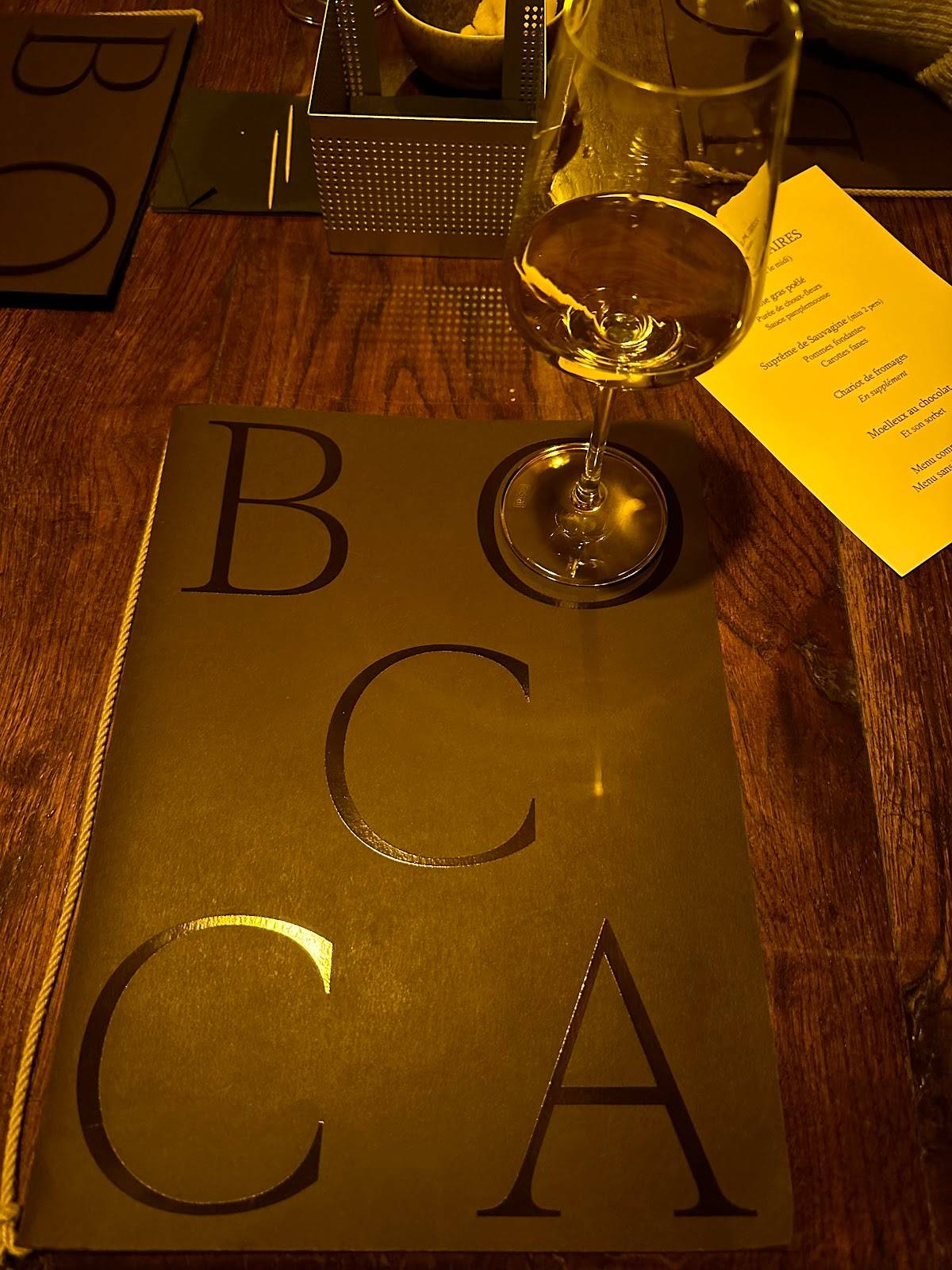 Menu da Le Bocca, Saint-Blaise