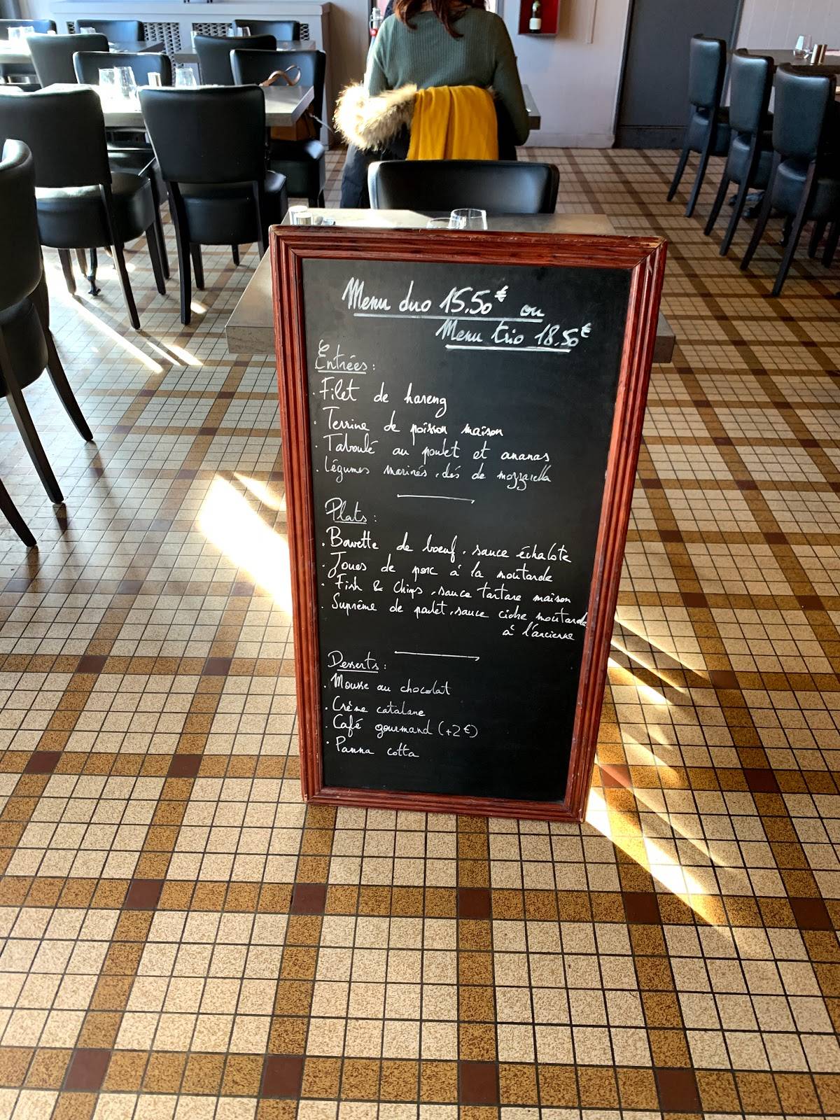 Menu au Le Café De La Gare-bois Le Roi, Bois-le-Roi