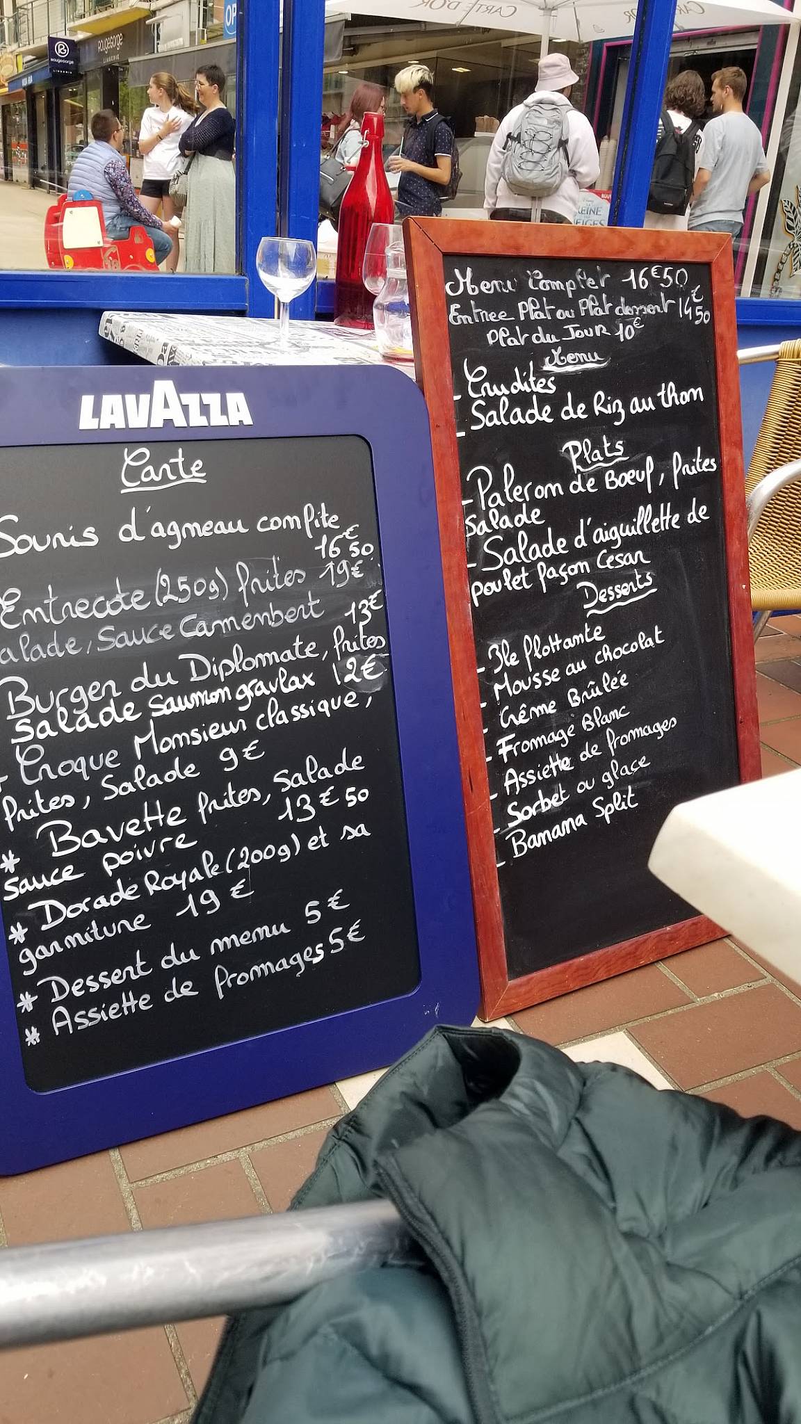 Menu au Le Diplomate restaurant, Lisieux