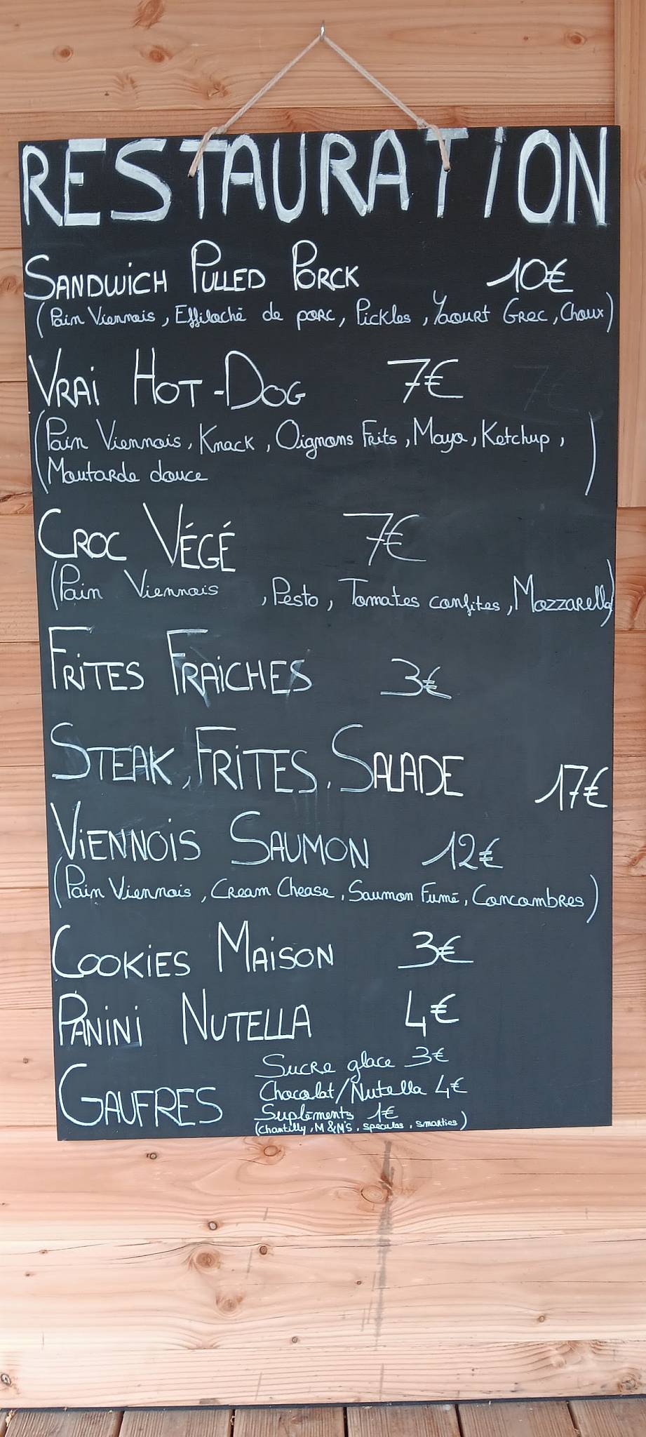 Menu au Le Mabe restaurant, Le Poizat-Lalleyriat