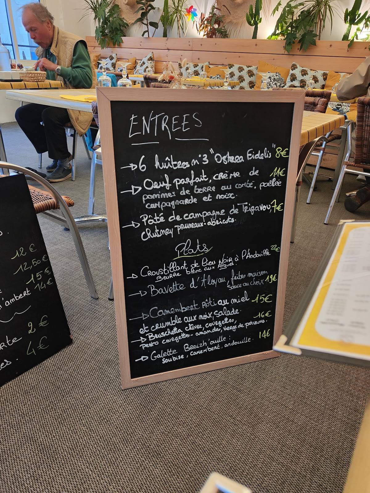 Menu au Le Château De Sable restaurant, Saint-Coulomb