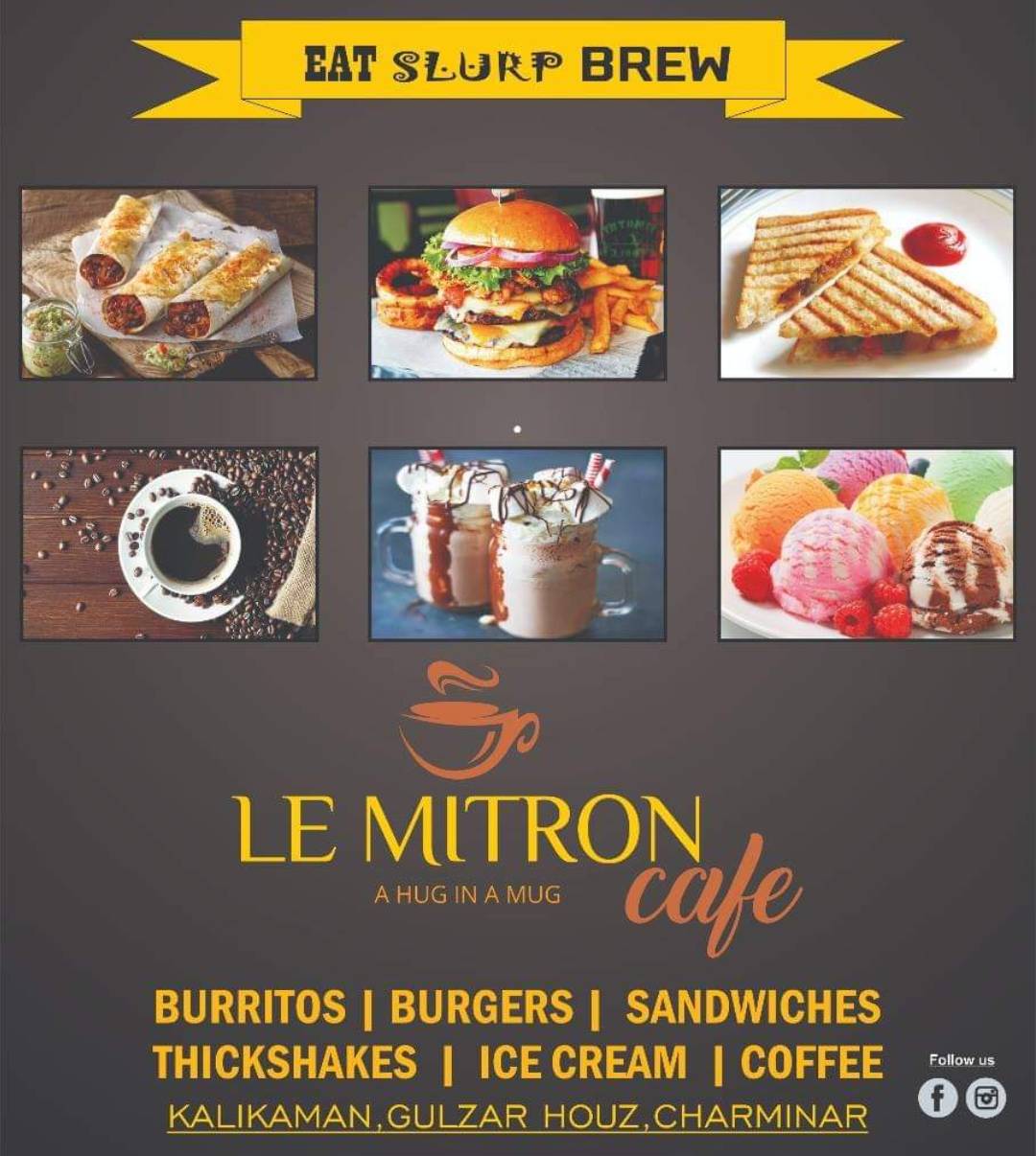 Menu at Le-mitron & Majalis, Hyderabad