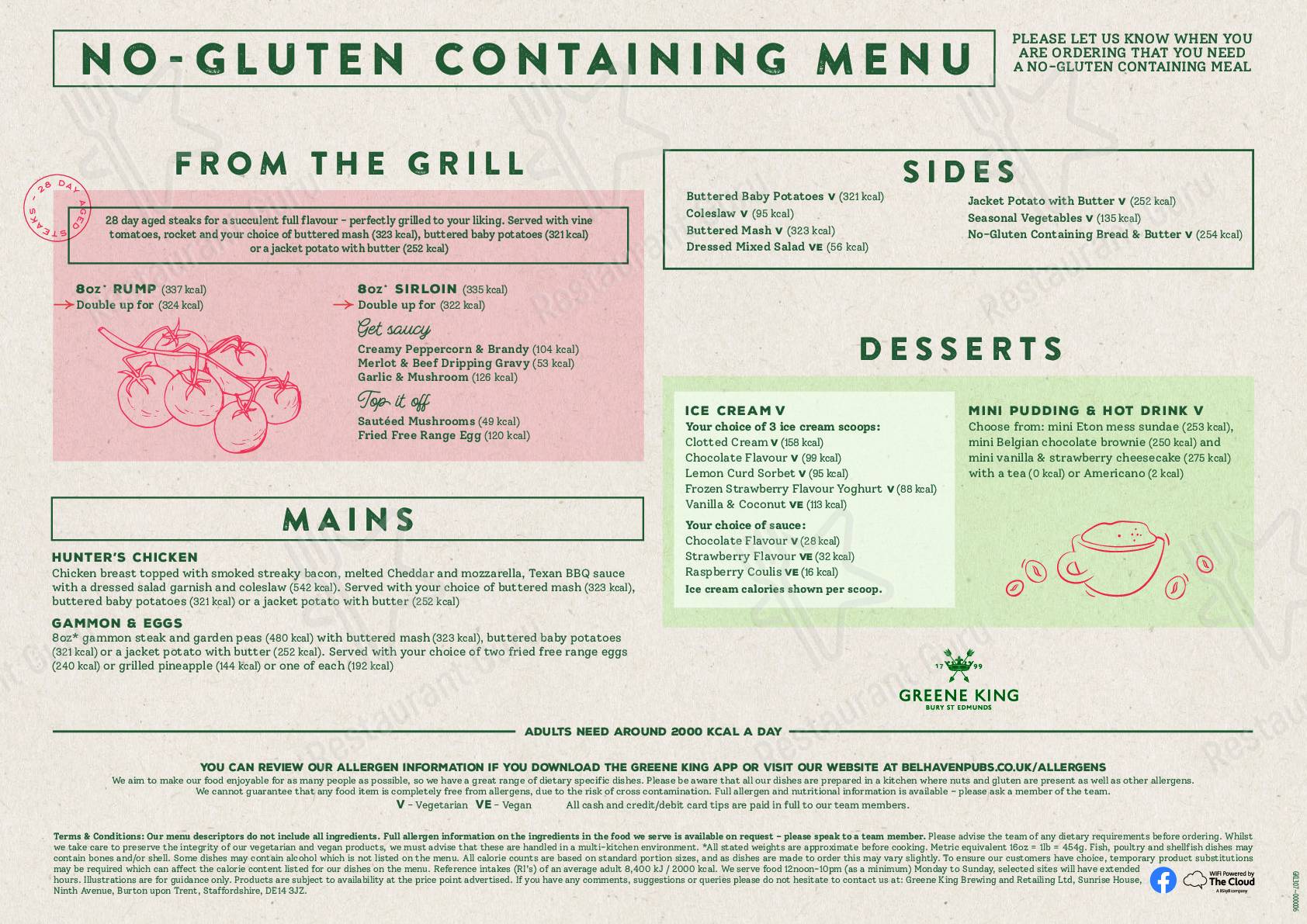 Menu at Jurys Inn, Inverness