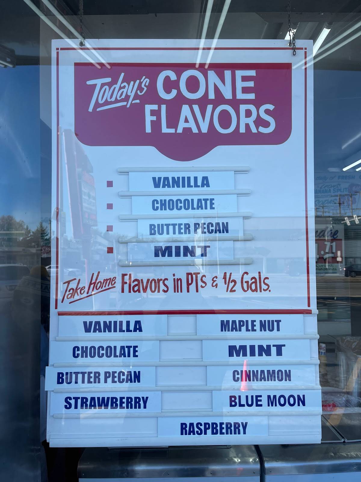 Menu at Leon's Frozen Custard desserts, Milwaukee