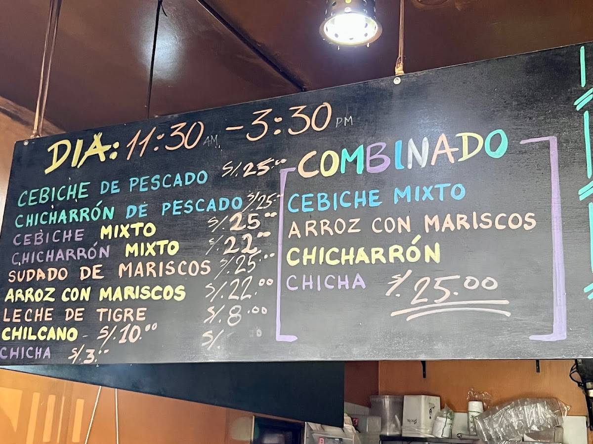 Carta del restaurante Al Toke Pez, Surquillo, Av. Angamos Este 886