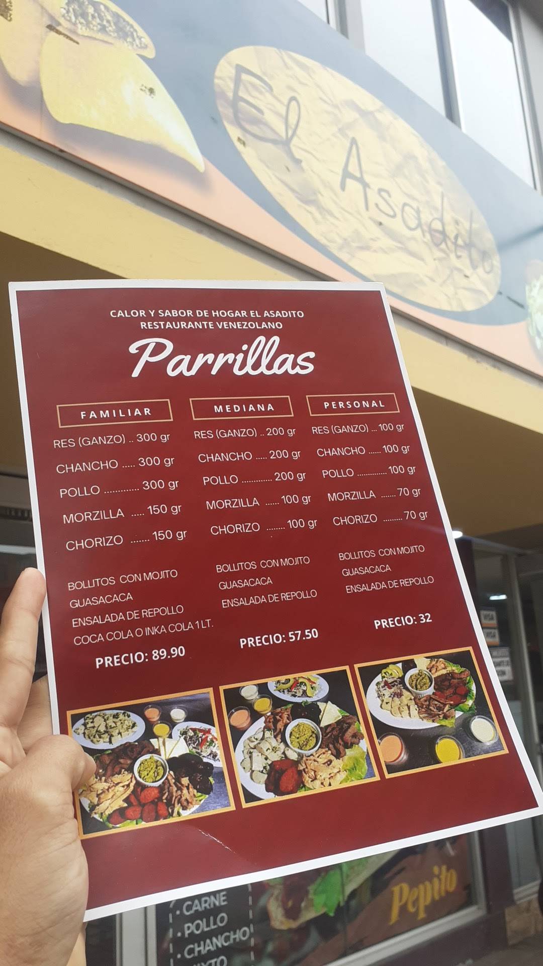 Carta del restaurante VENEZUELA COCINA FUSION, Lima