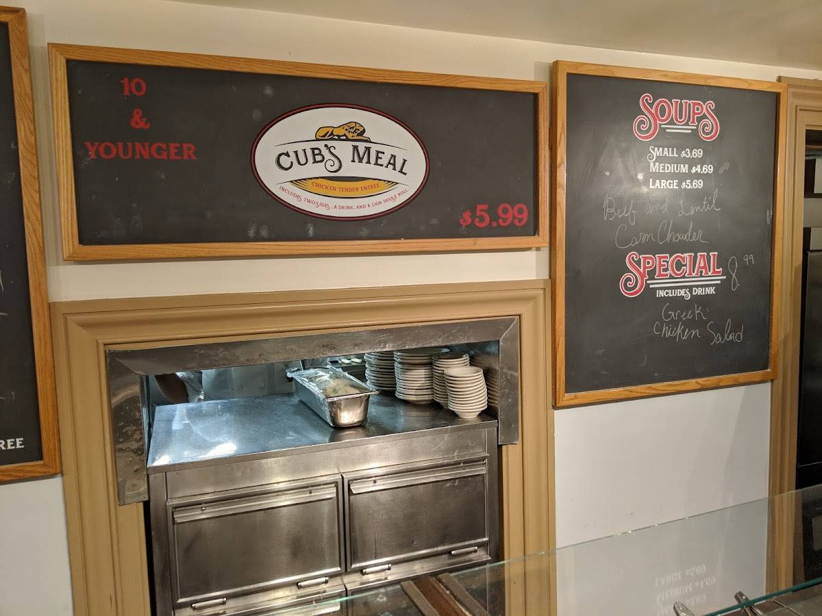 Menu at Lion House Pantry cafeteria, Salt Lake City