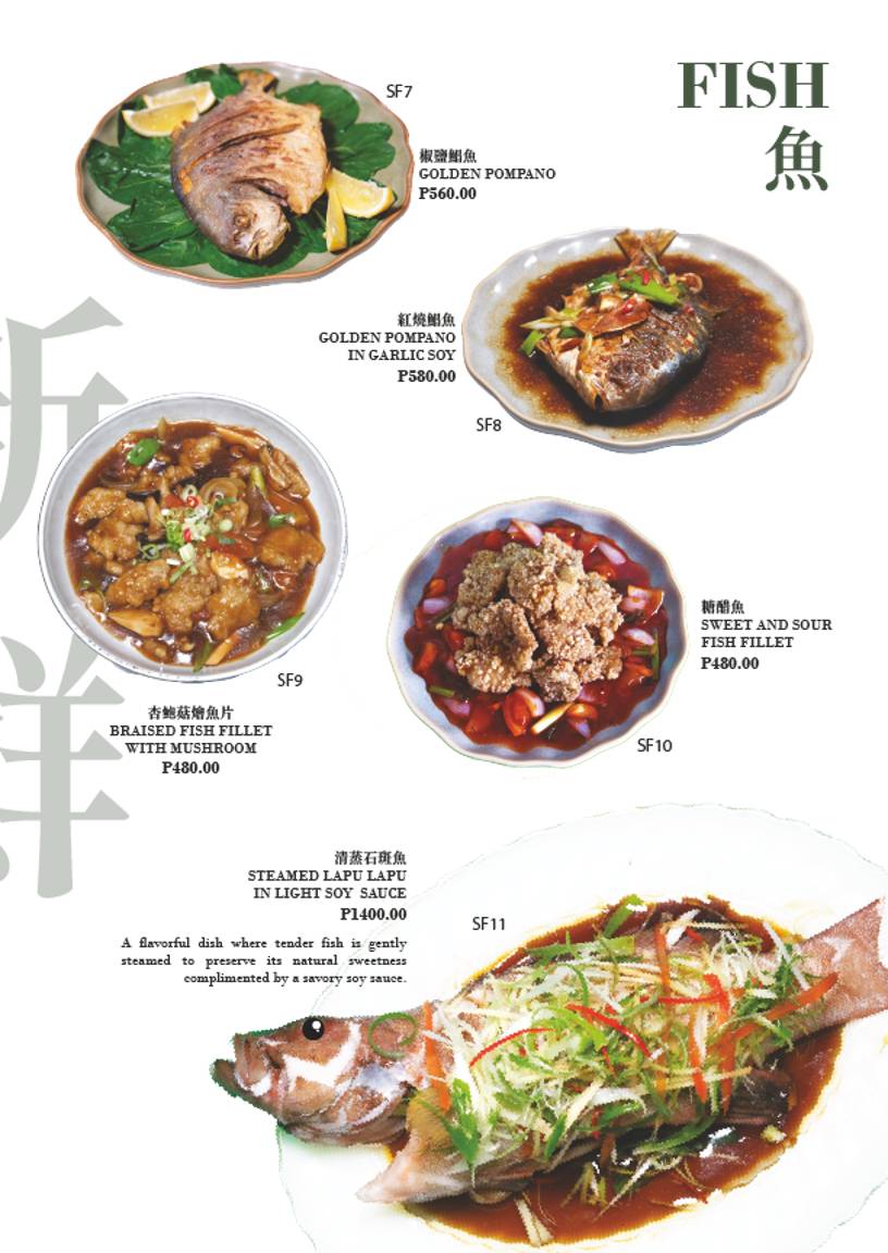 Menu at Golden Tree Restaurant, Lipa