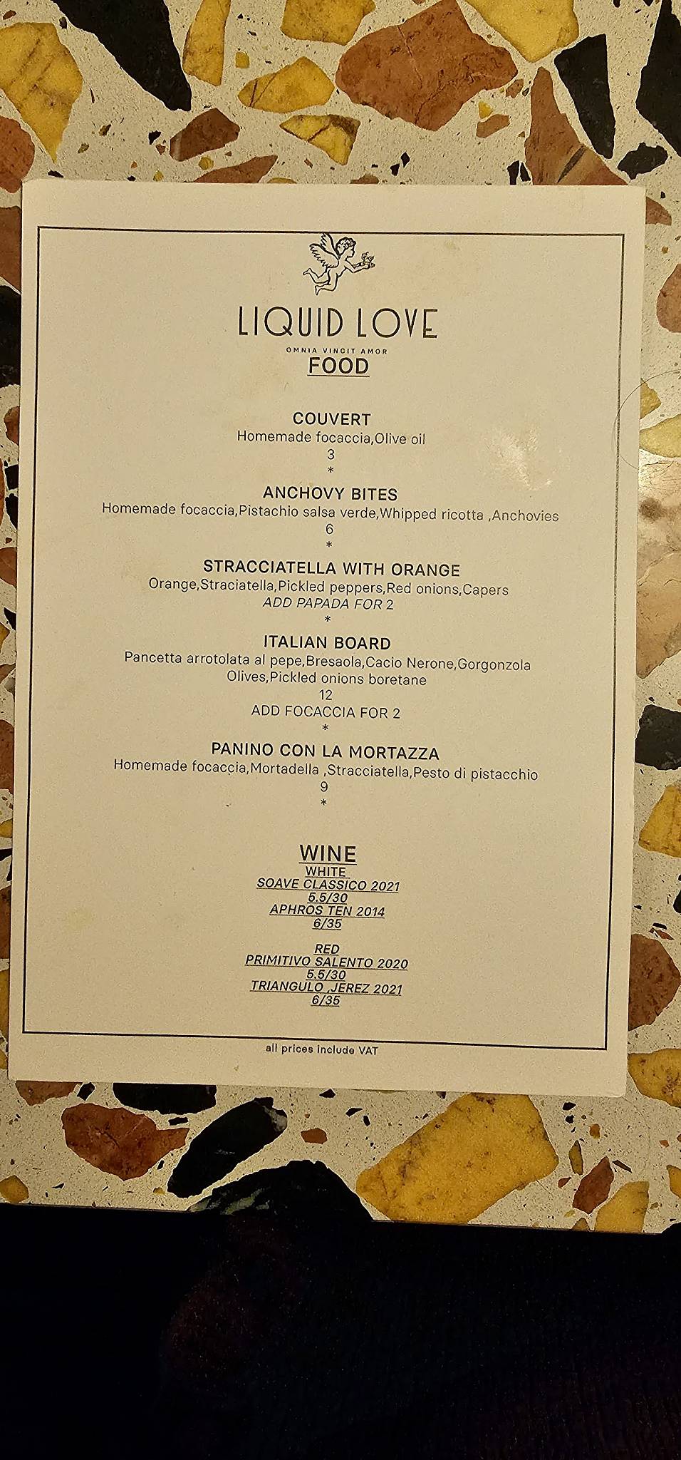 Menu at Liquid Love Cocktails and Food pub & bar, Lisbon