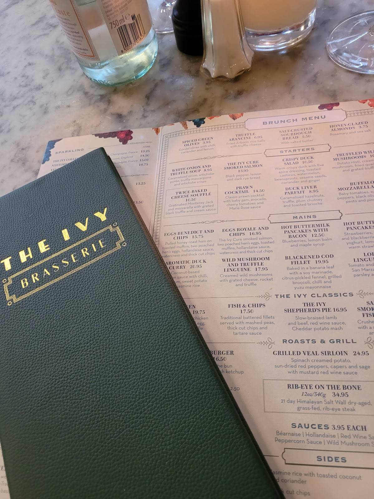 Menu at The Ivy City Garden pub & bar, London, Dashwood House
