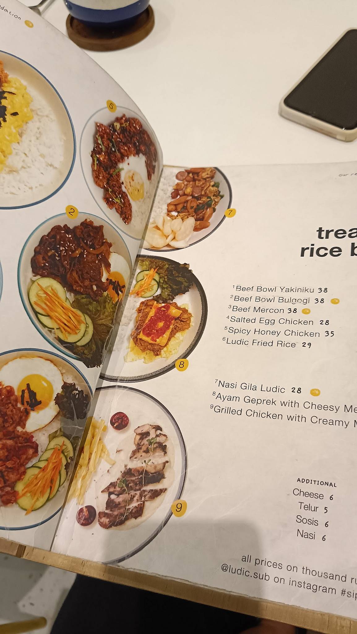 Menu at Ludic Cafe Tunjungan, Surabaya