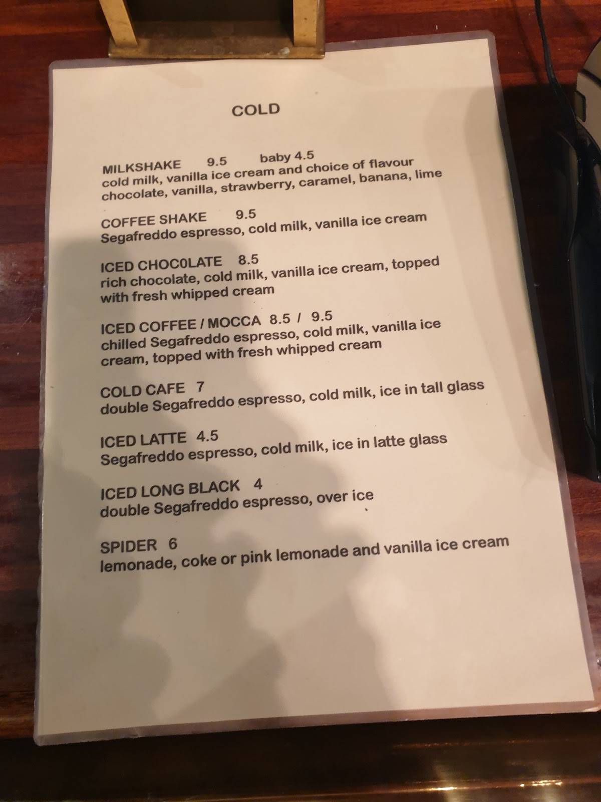 Menu at Tilley's Devine Cafe Gallery, Lyneham