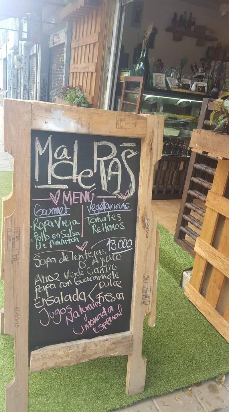 Carta del restaurante MADERAS GOURMET, Bogotá