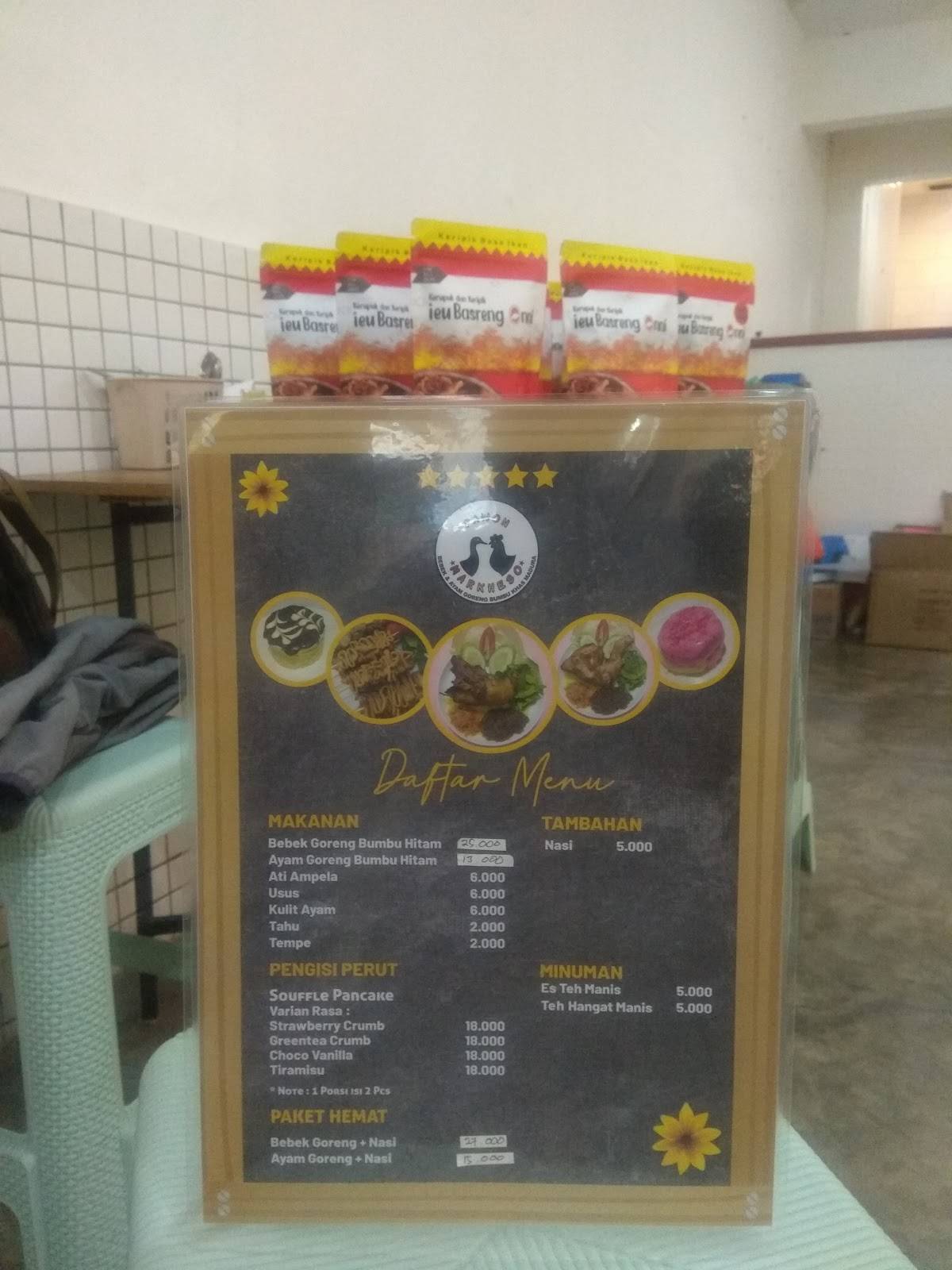 Menu at MAZE CAFE, Bandung