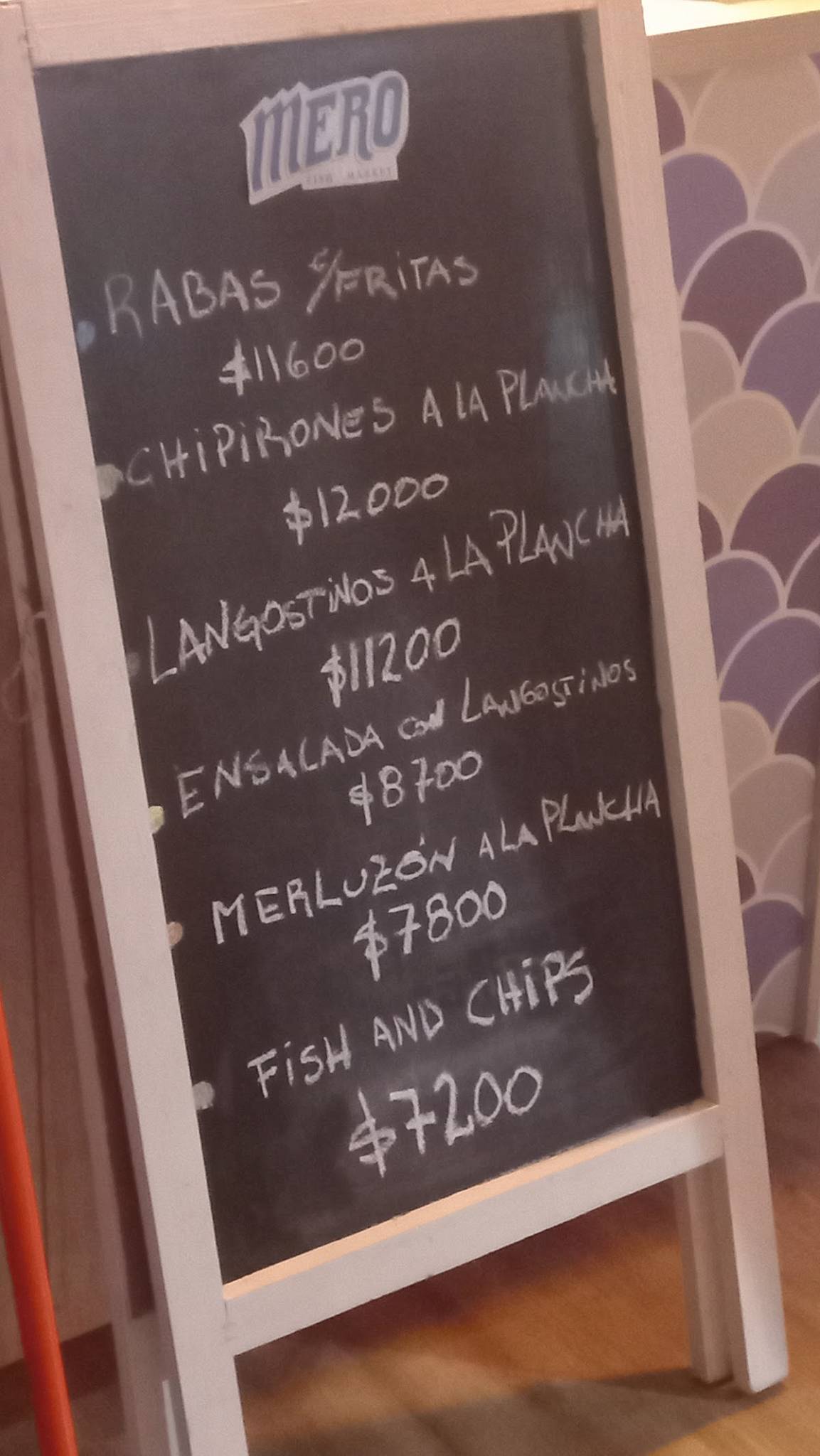 Carta del restaurante 《 MERO - fish market - 》Cocina del Mar, Neuquen