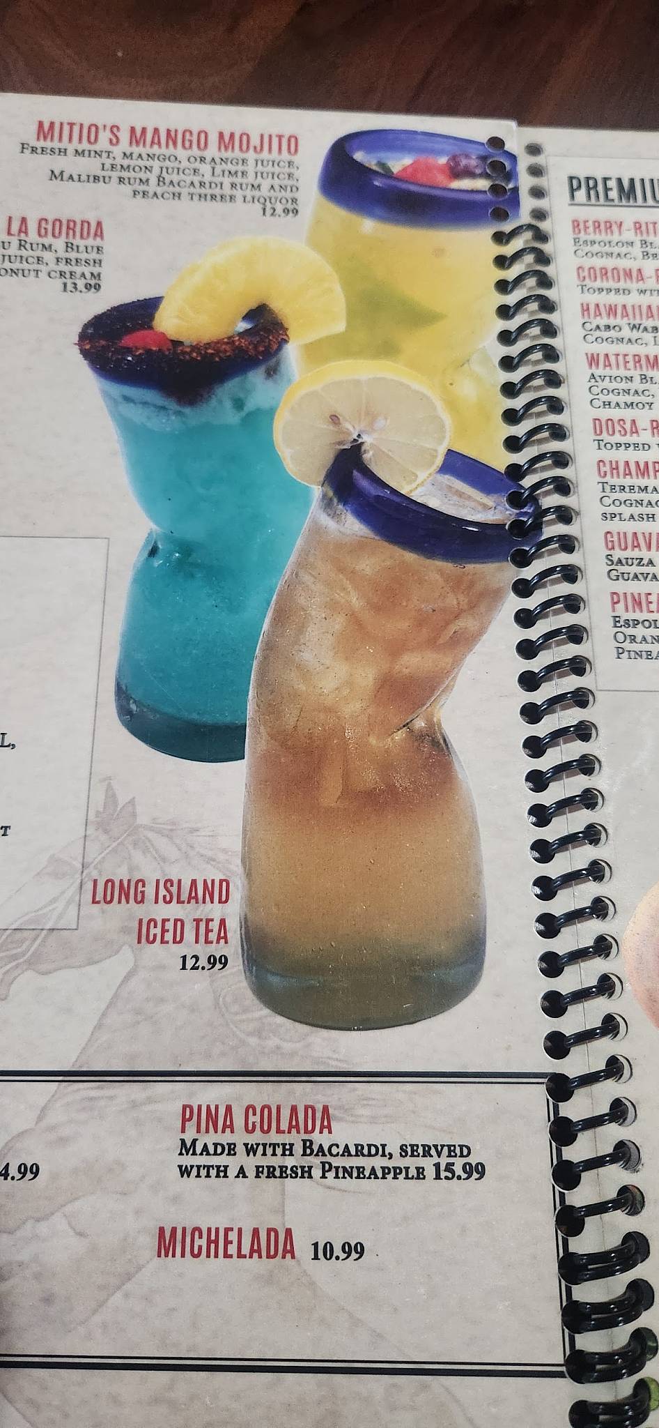 Menu at MI Tio Mexican Grill pub & bar, Breaux Bridge
