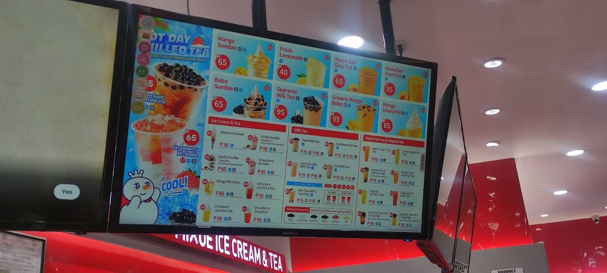 Menu at Mixue Ice Cream & Tea - Waltermart Subic, Subic